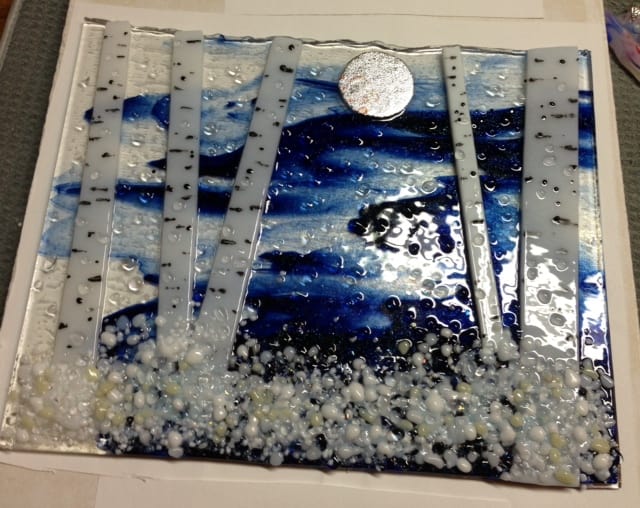 winter aspen2 – Elegant Fused Glass by Karen