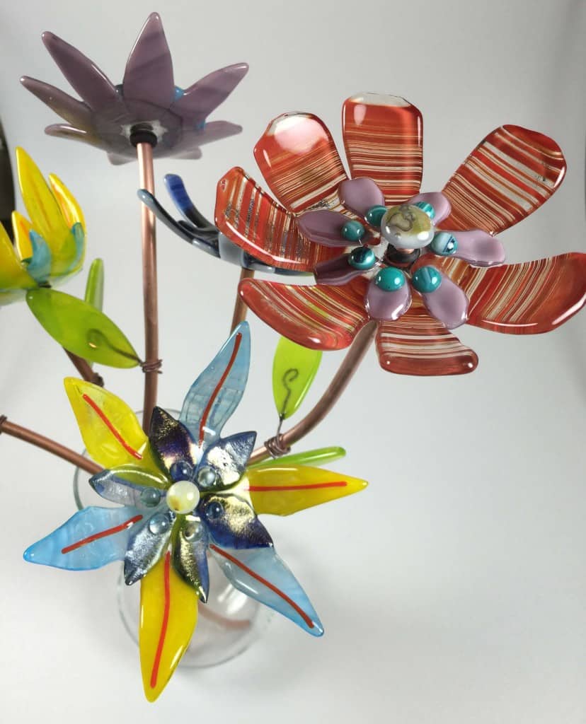 May Fused Glass Flowers – Elegant Fused Glass by Karen