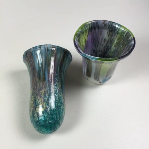 Fused Glass Drop Vases – Elegant Fused Glass by Karen