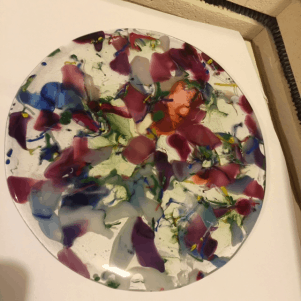 Fused glass – Confetti Art – Elegant Fused Glass by Karen