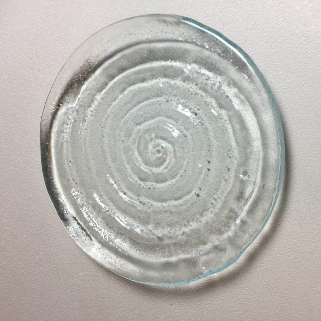 Clear Textured Fused Glass Bowls Elegant Fused Glass By Karen