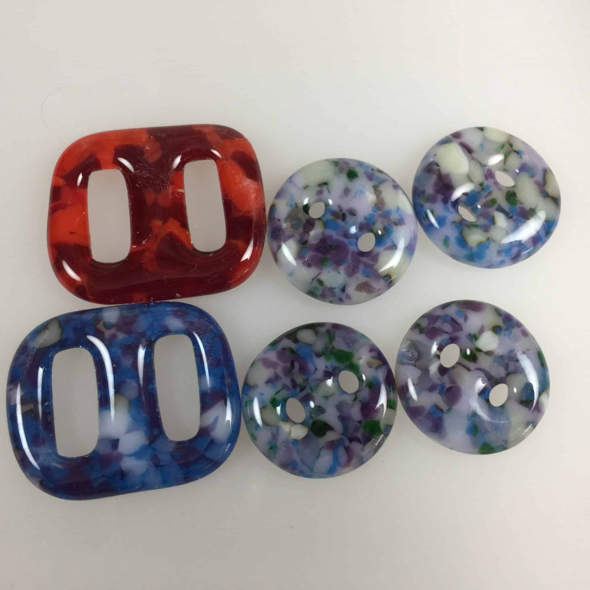 Fused Glass – CPI button molds – Elegant Fused Glass by Karen