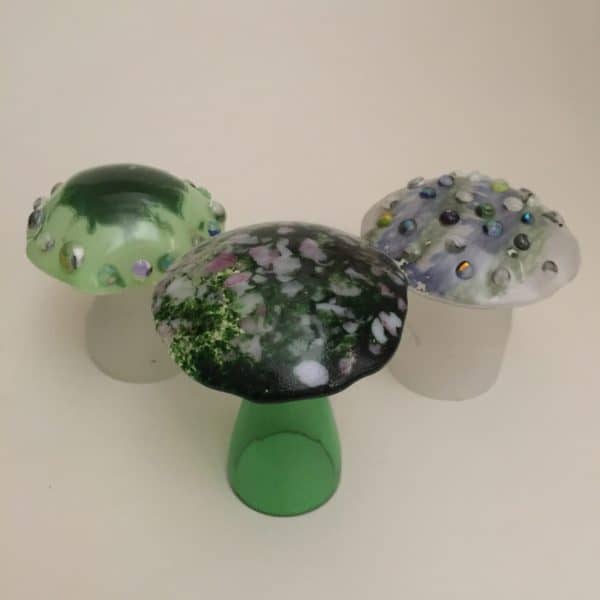 Fused glass – Mushrooms – Elegant Fused Glass by Karen
