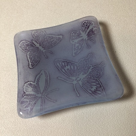 Enamel fused glass tests – Elegant Fused Glass by Karen