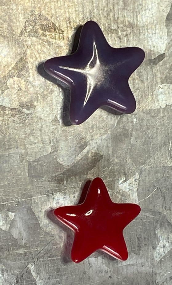 Fused Glass Mini Magnets – Elegant Fused Glass by Karen