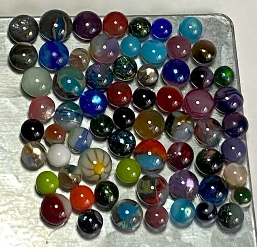 Fused Glass Mini Magnets – Elegant Fused Glass by Karen